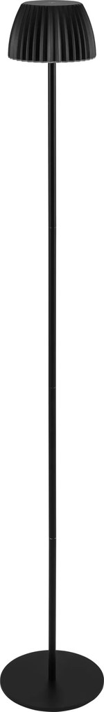 Livarno® Aku stojací LED lampa s USB a dotykovým stmívačem (černá)