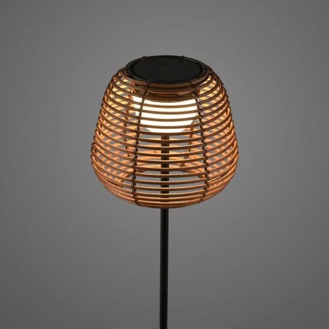 LD 19265-18 ASKIA LED stojací svítidlo černé na baterie venkovní USB dotykový stmívač 3000K - JUST LIGHT