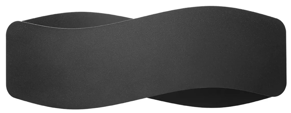 Nástěnné svítidlo Tila, 1x černé kovové stínítko, (40 cm)