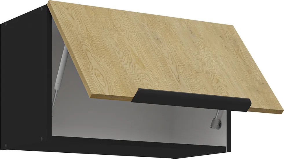 Kuchyňská linka CREMONA cc | 260 cm | UNI dvířka | černá/cremona