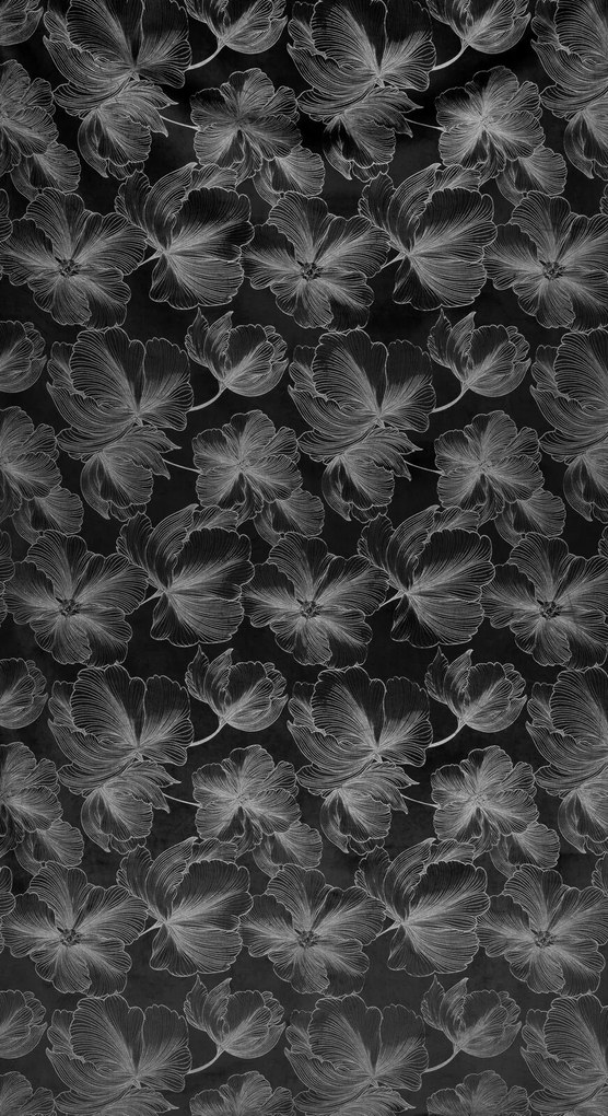 ZATEMŇOVACÍ ZÁVĚS NA PÁSCE STELLA 140X300 CM KVĚTY