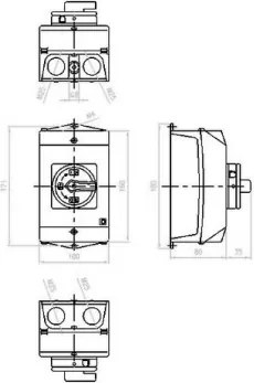 Vačkový vypínač EATON P1-25/I2/SVB 207293