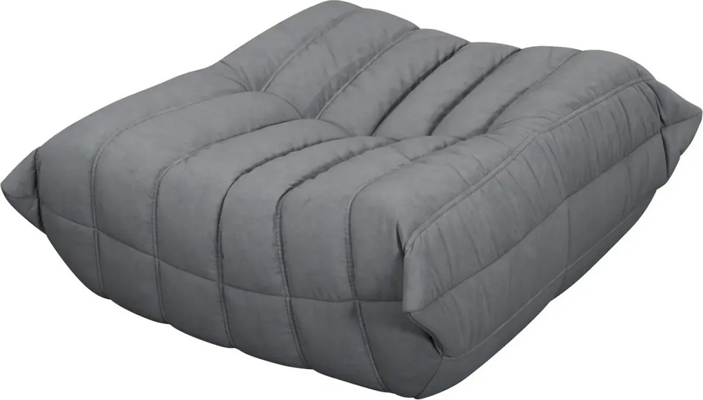 Taburet Nua 86 cm samet šedý