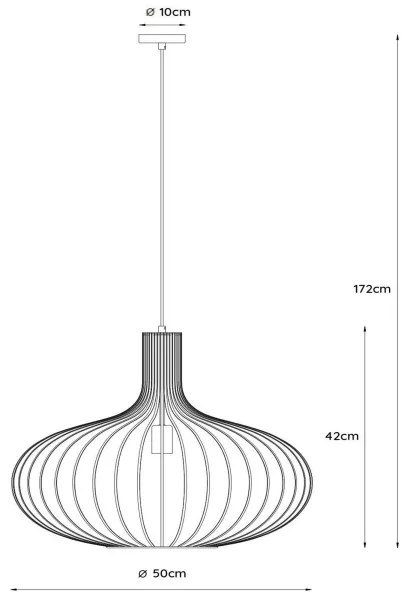 Lucide 78374/50/33 - Lustr na lanku MANUELA 1xE27/60W/230V pr. 50 cm zelená