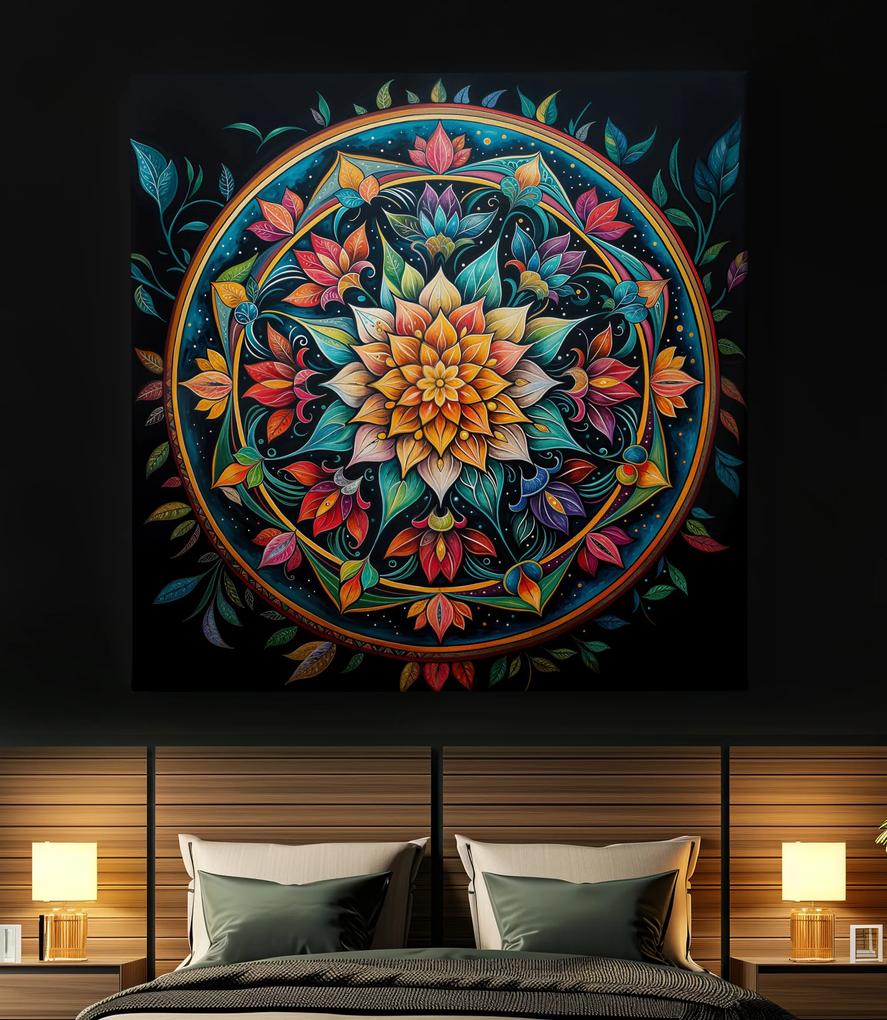 Obraz na plátně - Mandala Síla FeelHappy.cz Velikost obrazu: 120 x 120 cm