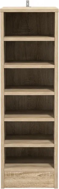 skříňka na boty, botník, 6 polic, dřevo, 92x36x32 cm, dub sonoma, Dekorino BB20260074