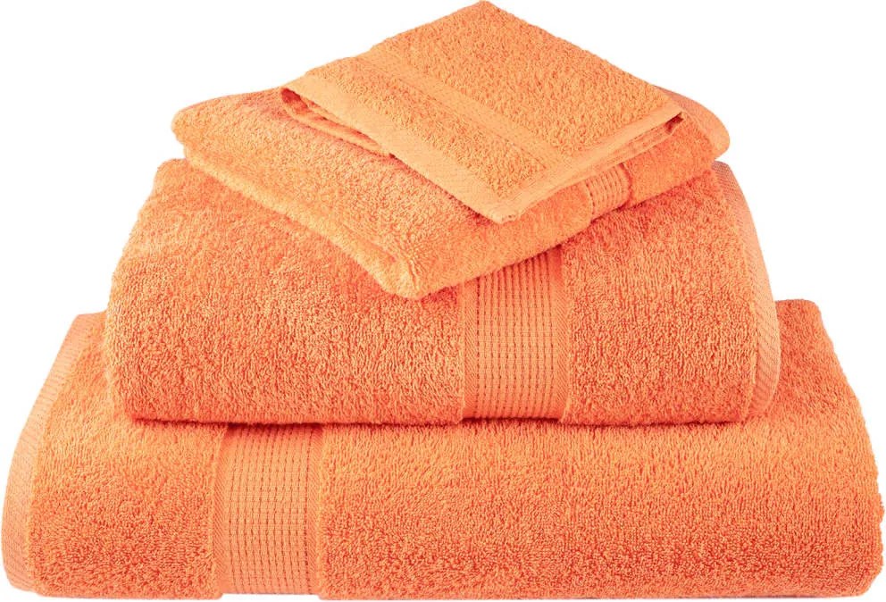 Premium ručníky SOLUND 10 ks oranžové 30 x 50 cm 600 g/m² 137376