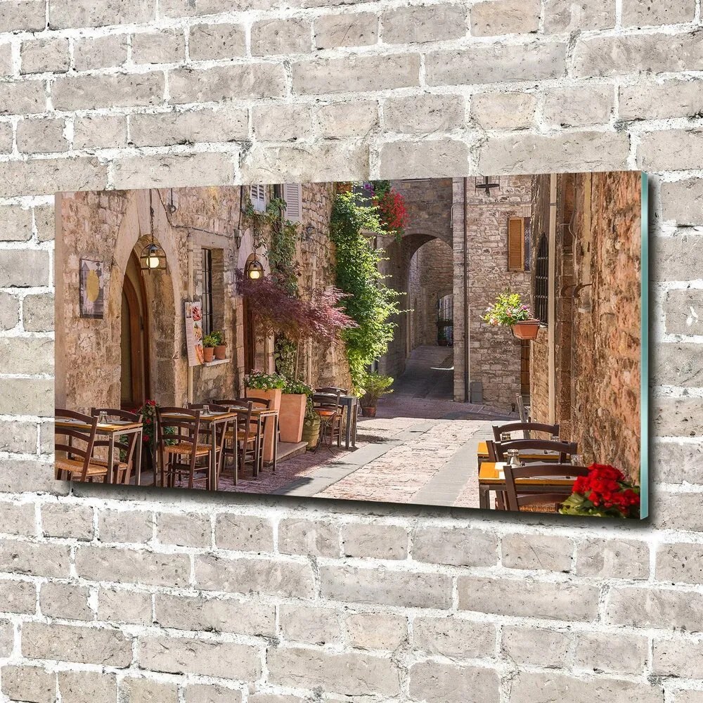 Wallmuralia Fotoobraz na skle Italská ulička 140x70 cm