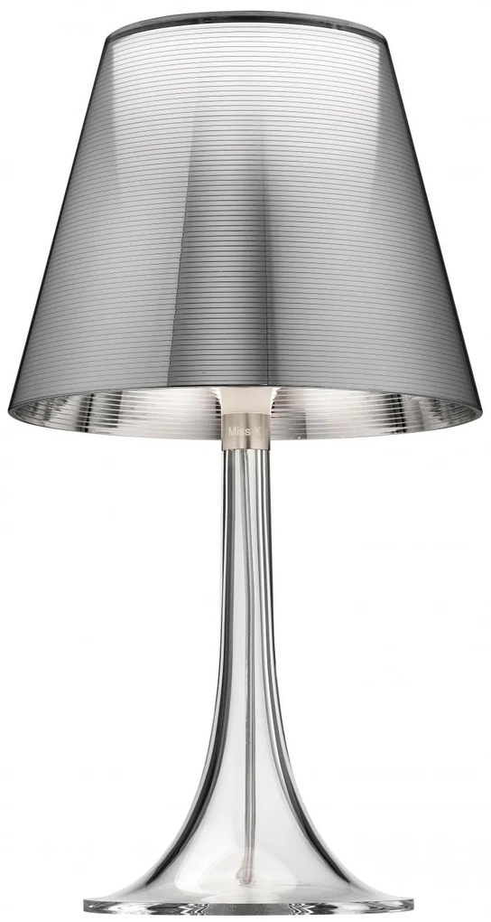 Flos F6255000 Miss K, stolní lampička se stmívačem, 1x70W E27,  aluminizovaná stříbrná, výška 43cm