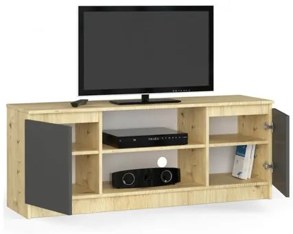 TV stolek RTV K140 artisan oak/grafit-šedá