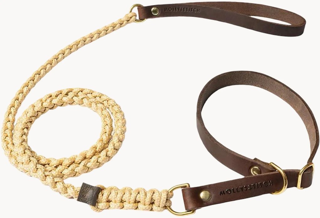 Kožené vodítko pro retrívra Touch of Leather, v různých velikostech