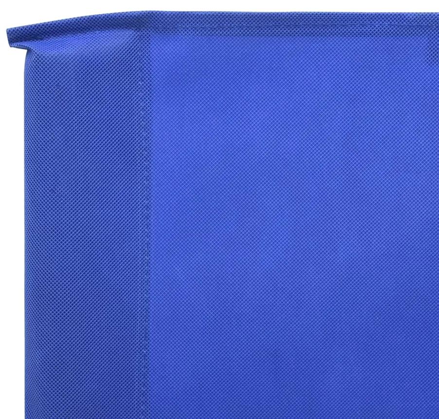 5dílná zástěna proti větru textil 600 x 160 cm azurově modrá - Default Title