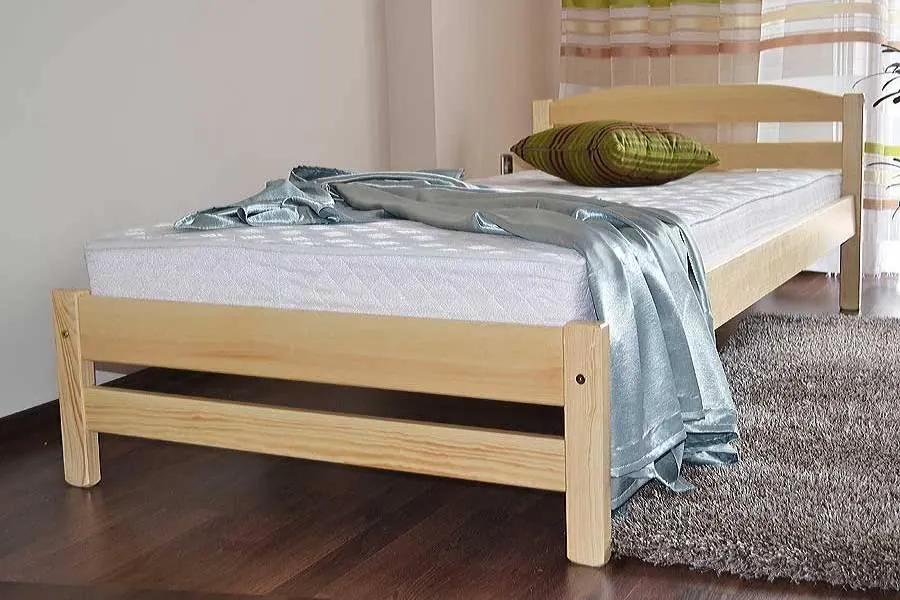 MPE, ADRIANA 140x200 postel z masivního dřeva, dekor borovice, olše, dub, ořech