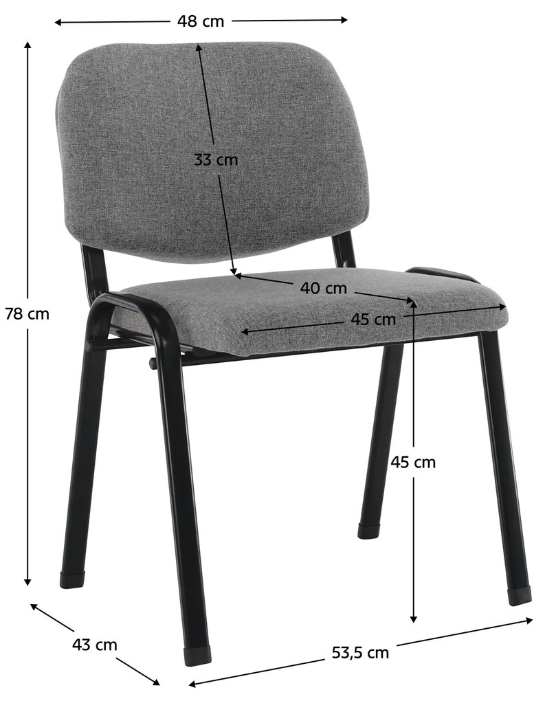 Kondela Kancelářská židle, šedá, ISO ECO