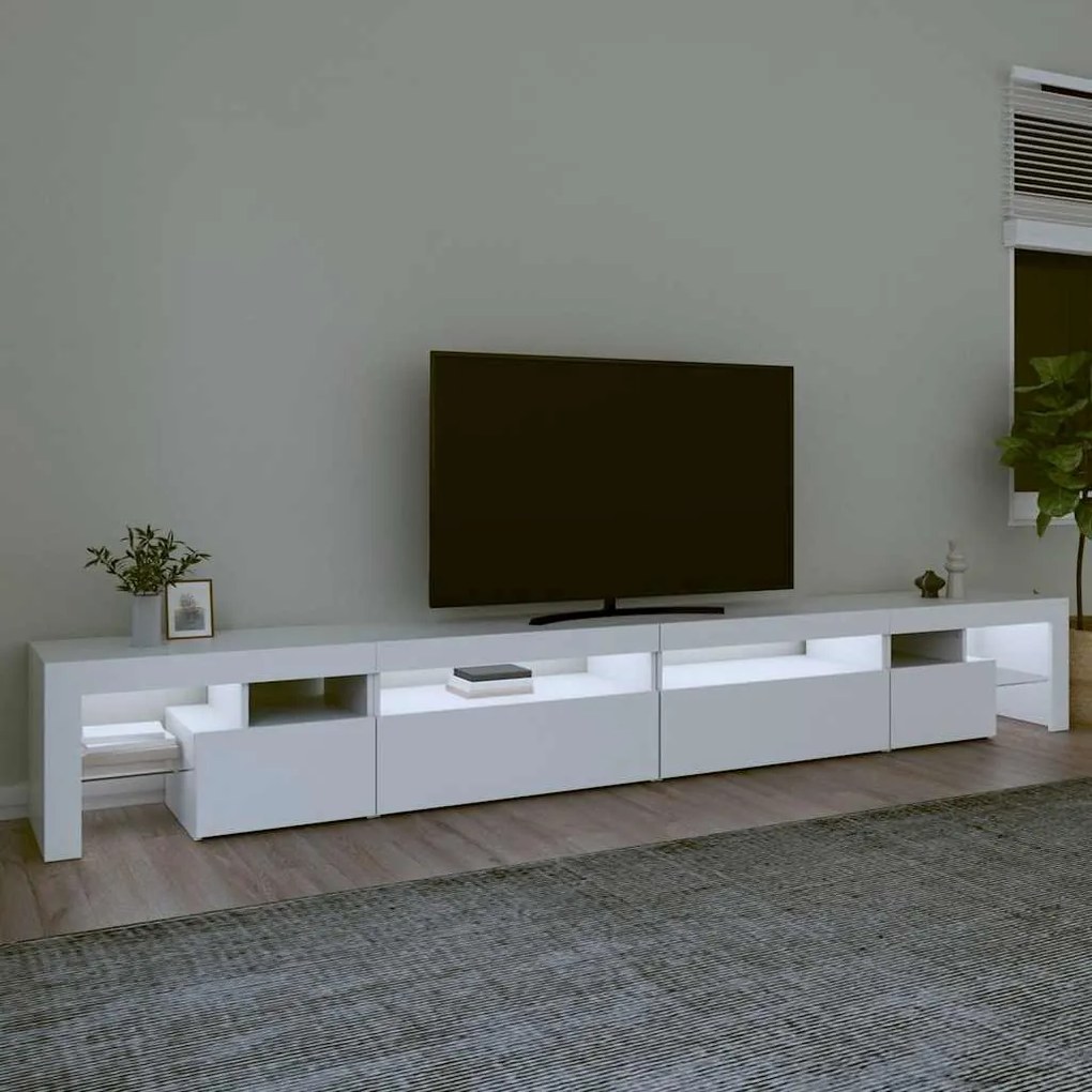 TV skříňka s LED osvětlením bílá 290 x 36,5 x 40 cm 3152802