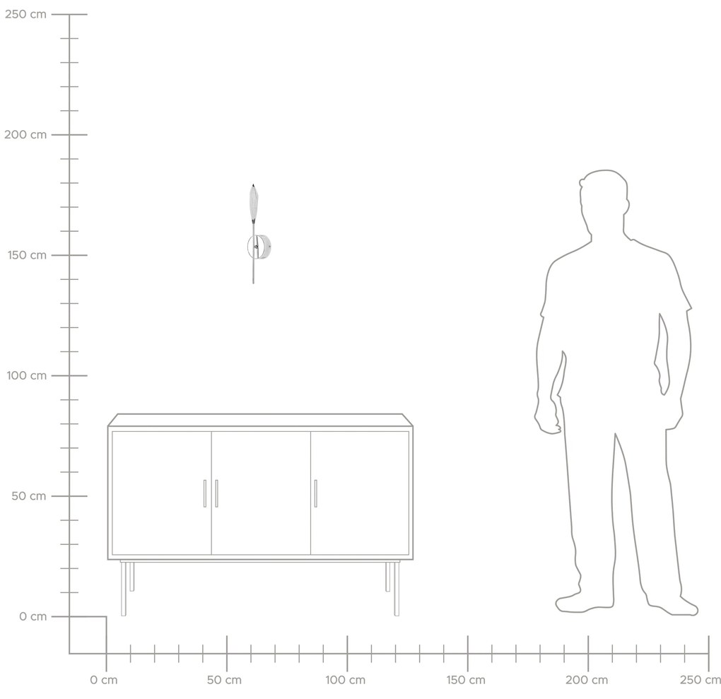 Nástěnná LED lampa stříbrná LUKINA I Beliani