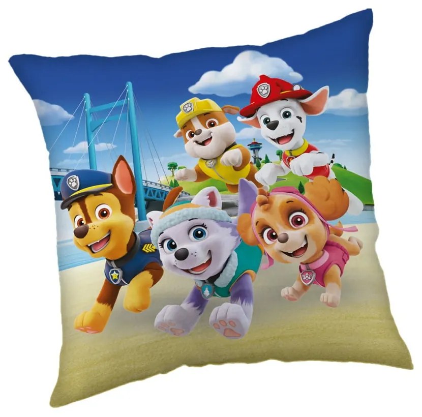 Dětský polštářek 40x40 cm Paw Patrol "Bridge" – Jerry Fabrics