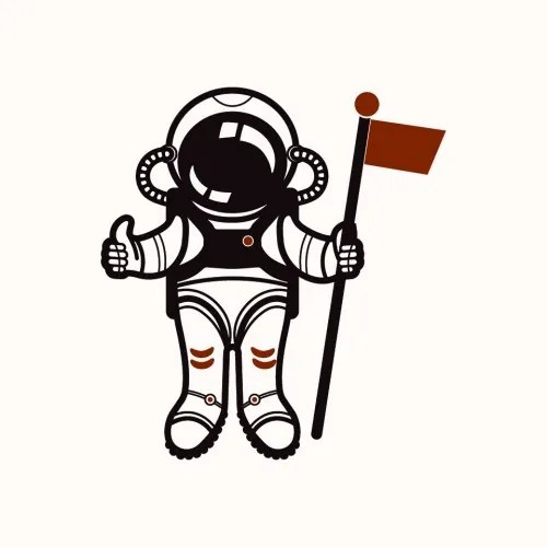 Samolepka / dětská samolepka Kosmonaut - objevitel 5176 - 56 x 52 cm