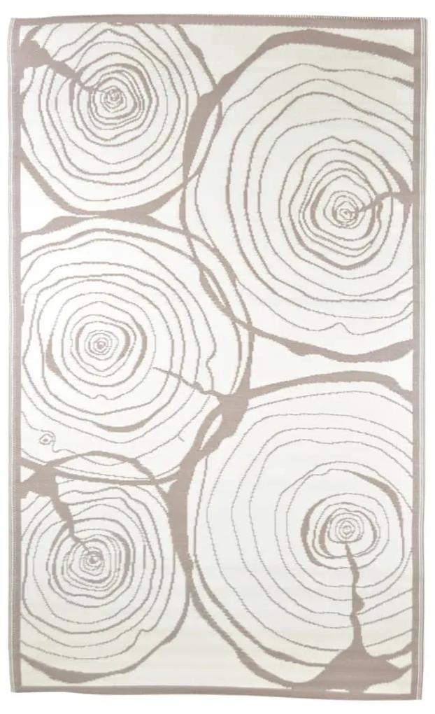 433911 Esschert Design Venkovní koberec 240 x 150 cm letokruhy