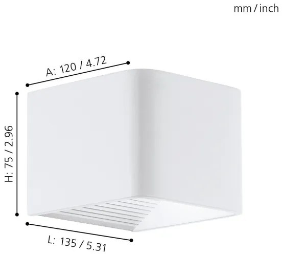 Eglo 96497 - LED Venkovní nástěnné svítidlo DONINNI 1xLED/6W/230V IP44