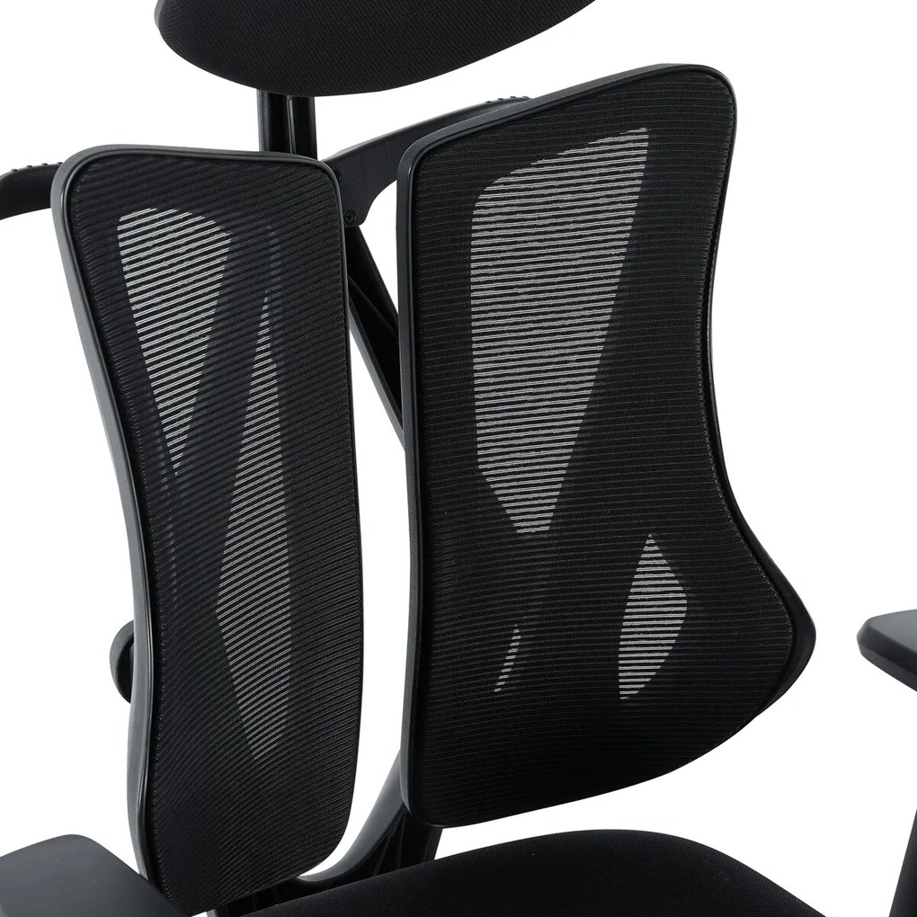 Ergonomická kancelářská židle AVENTO - černá síťovina