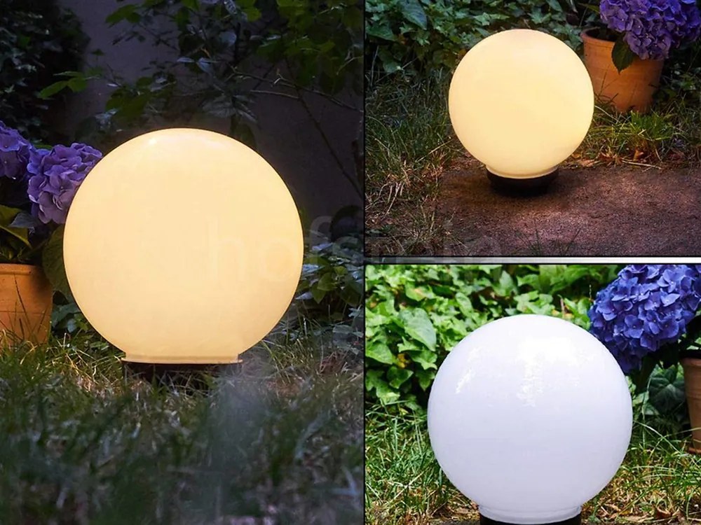 Verk Group 4x rgb solární zahradní kuličková lampa 10 cm