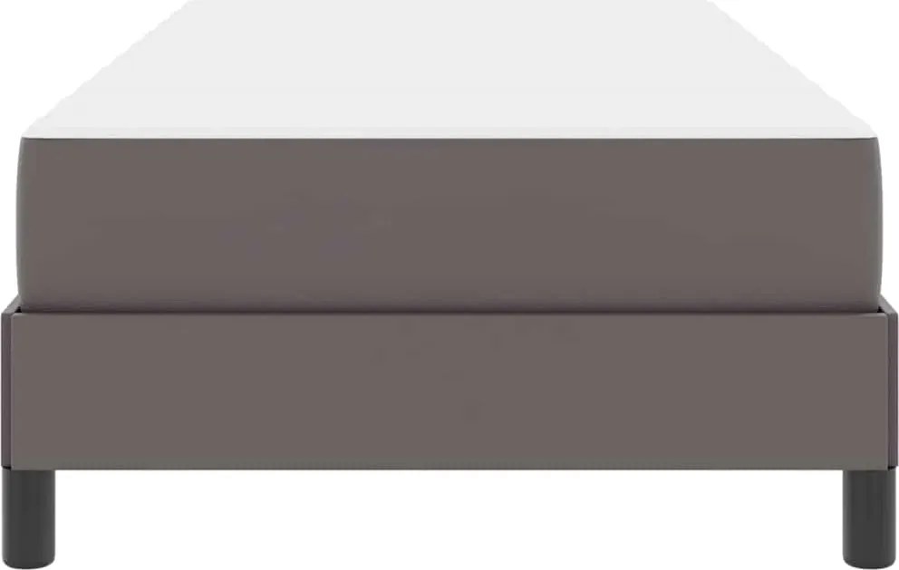 Rám postele s matrací Šedá 80 x 200 cm textil 3398601