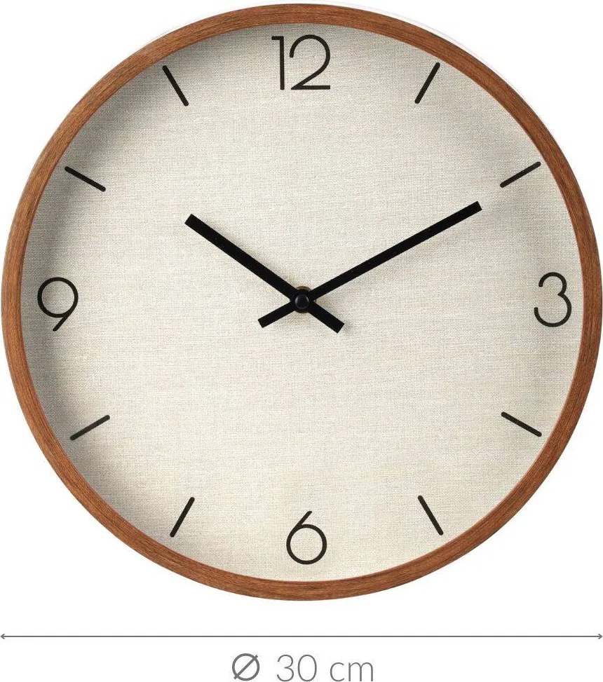 Nástěnné hodiny, minimalistický ciferník, Ø 30 cm