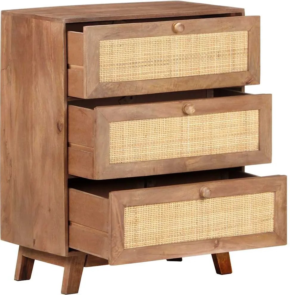 Příborník 61 x 35 x 76 cm masivní mangovníkové dřevo 323595