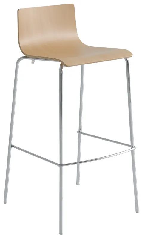 GABER - Barová židle LILÀ - vysoká, buk/chrom