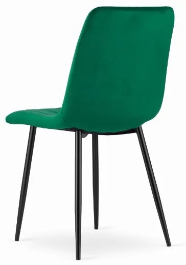 Sametová židle Verona zelená