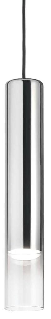 Ideal Lux Závěsné svítidlo LOOK SP1 D06 ø 6 cm Barva: Stříbrná