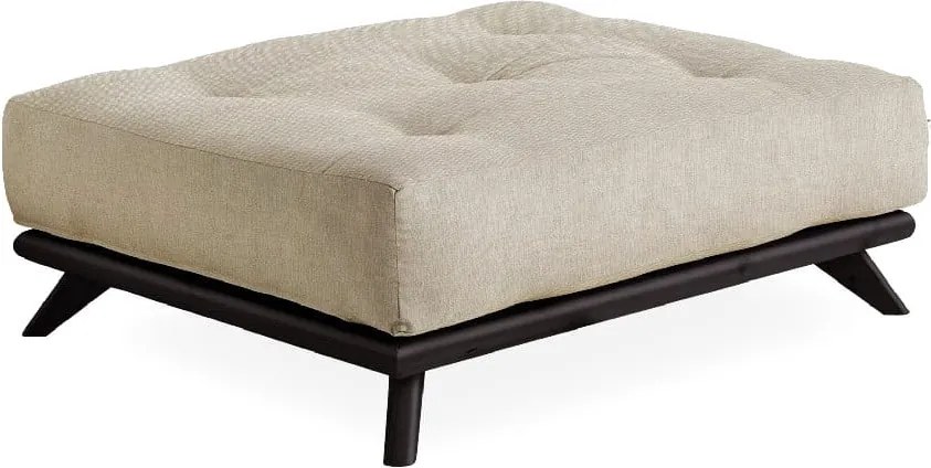 Podnožka Karup Design Senza Black/Linen Beige