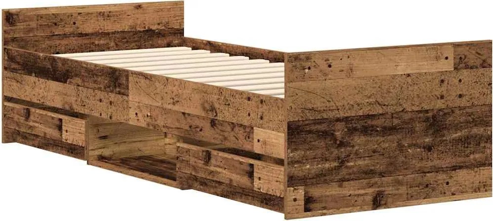 Rám postele bez matrace Staré dřevo Dřevěné konstrukce 3328794