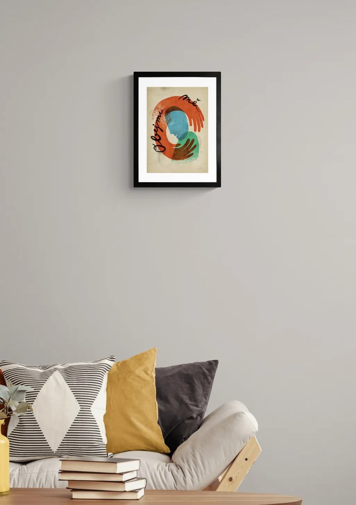 Magda Andresová | Obejmi mě Rám: Dubový, Velikost: 40 x 30 cm