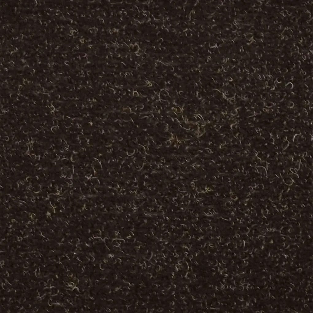Schodové rohože samolepicí 5 ks 65 x 21 x 4 cm tmavě hnědé, půlkulaté, velké 149710