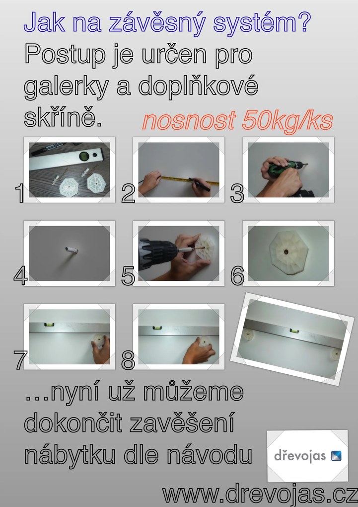 Dřevojas Jednodveřová galerka Q GA 60 Varianta: N03 Graphite / Levé