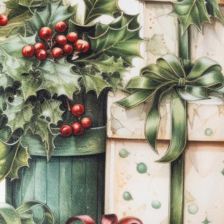 Povlak na polštářek VÁNOČNÍ DÁRKY 40 x 40 cm