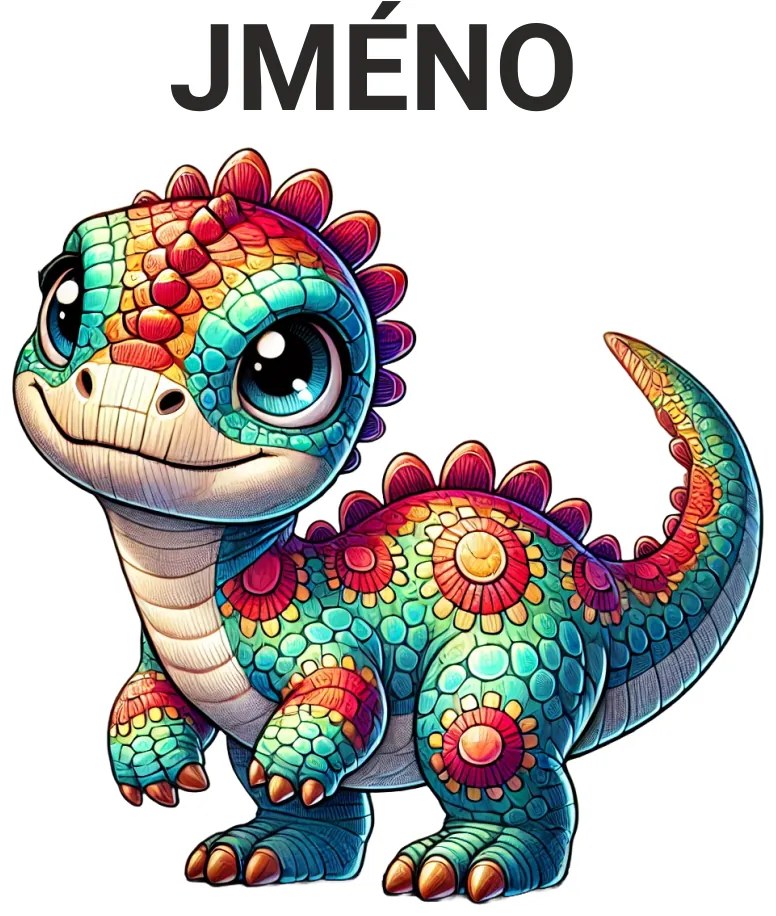 Hrnek dinosaurus - s vlastním jménem