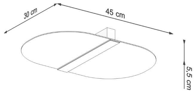 SALIA Stropní světlo, bílá SL.1005 - Sollux