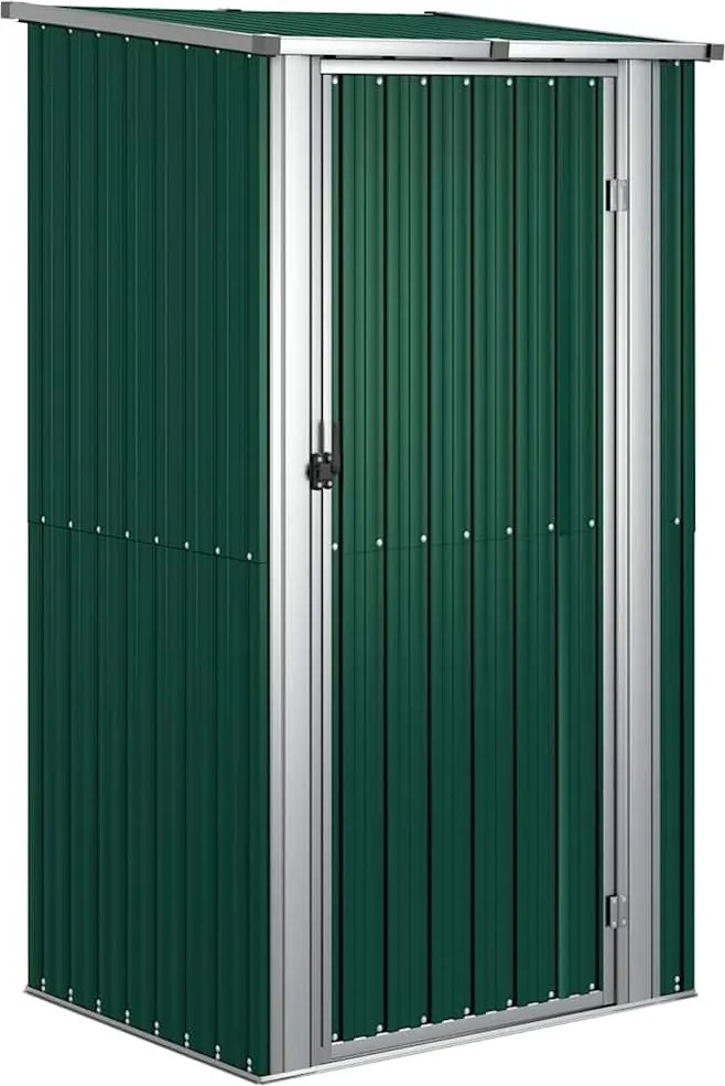 Zahradní domek zelený 118,5 x 97 x 209,5 cm pozinkovaná ocel 150899