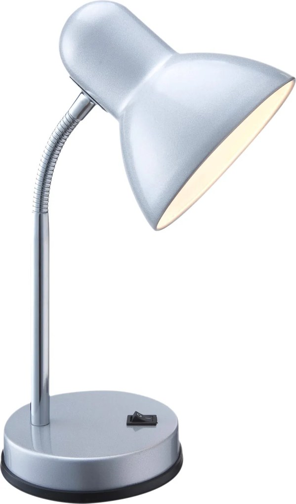 Lampa na psací stůl šedá