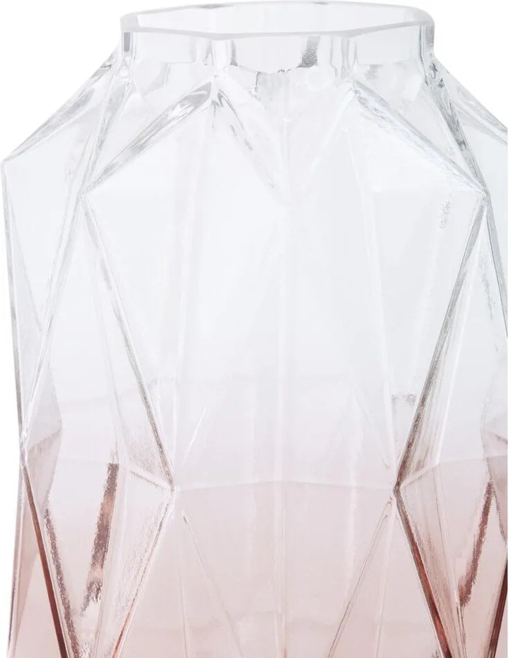 Růžová skleněná váza (výška 28 cm) Brice – Premier Housewares
