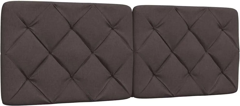 Rám postele bez matrace tmavě hnědá 120 x 200 cm textil 3310590