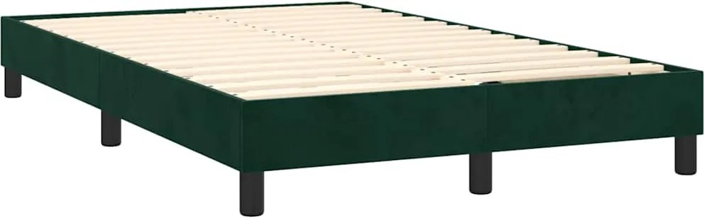 Rám postele s boxspringem tmavě zelená 120 x 200 cm samet 3120763