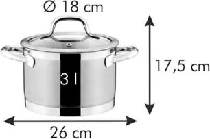TESCOMA Hrnec PRESIDENT s poklicí ø 18 cm, 3,0 l