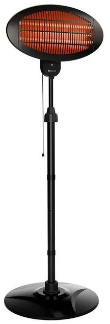 Stojanový infrazářič 2000 W, 3 stupně, 170–210 cm
