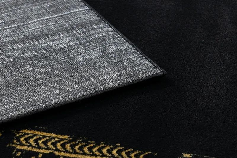 Dywany Łuszczów Kusový koberec Gloss 408C 86 glamour black/gold ROZMĚR: 120x170