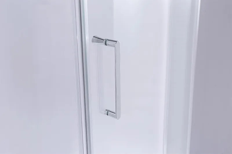 BPS-koupelny Pětiúhelníkový sprchový kout KZ91B 90x90 chrom/transparent - bez vaničky