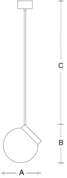 Lucis Závěsné svítidlo POLARIS ZTR, 1xE27, v. 22,5 cm Barva: Mosaz